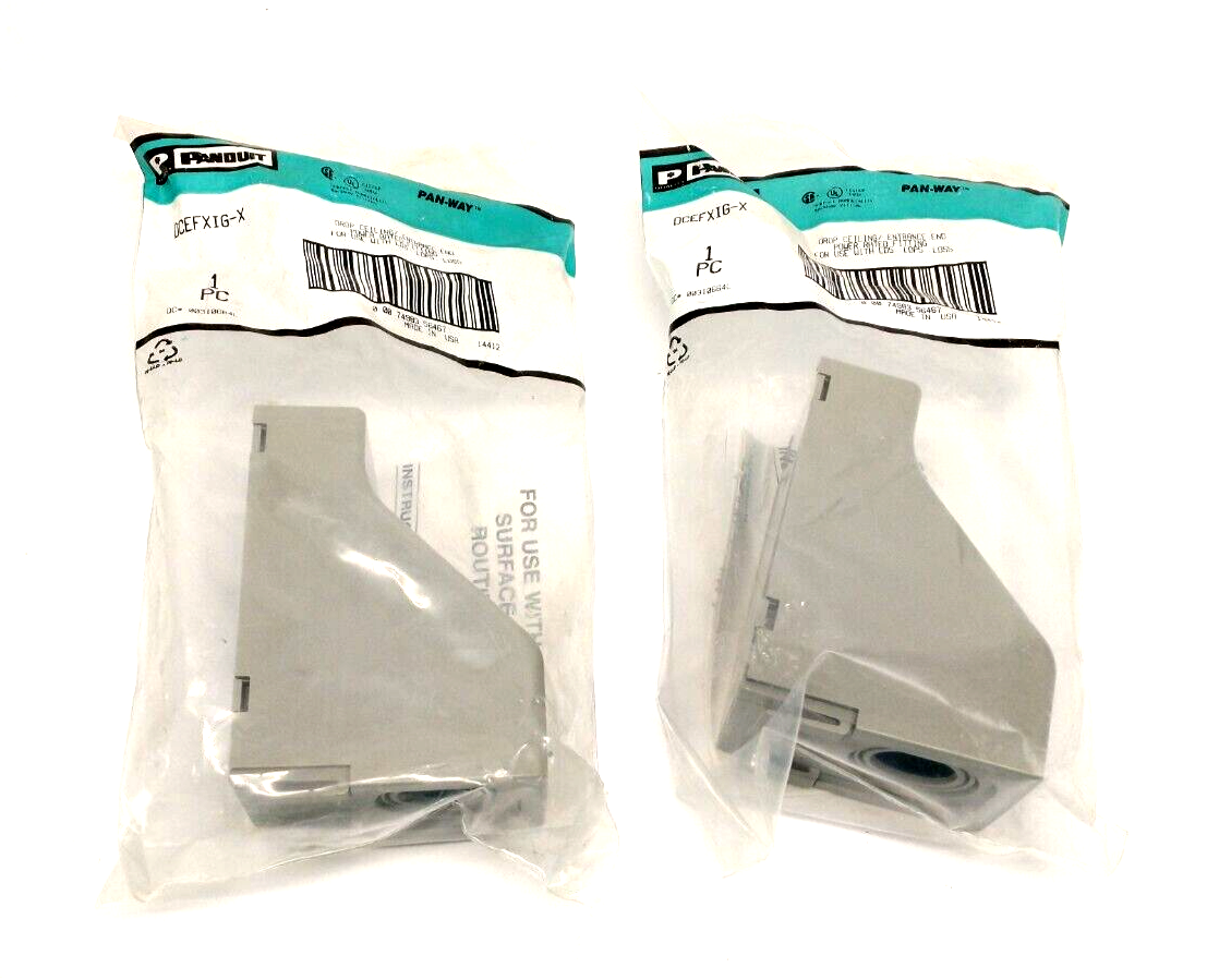Panduit DCEFXIG-X Drop Ceiling Entrance End Fitting LD5 LDP5 LDS5 LOT ...