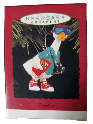 🐦🌟 💖 Hallmark Keepsake Ornament 1993 Snowbird Vacationing Goose | eBay