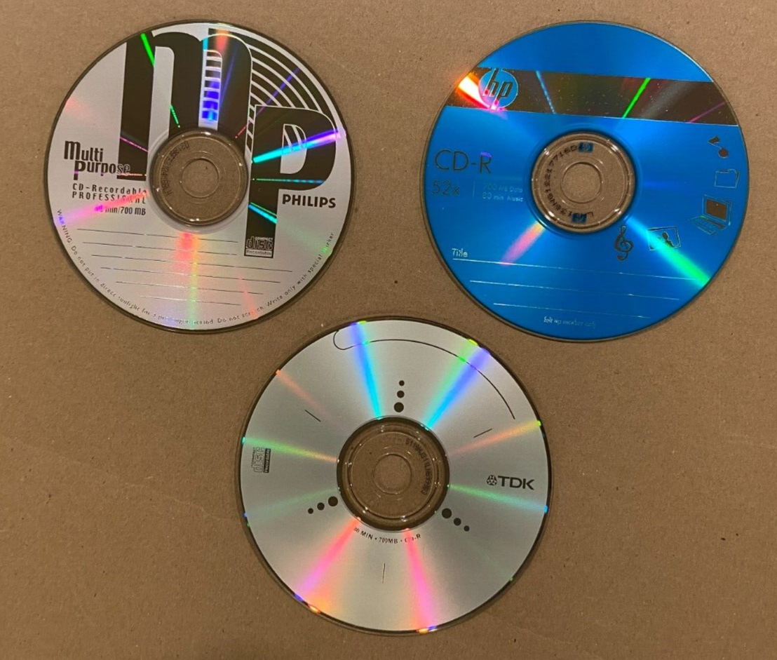 Set of 23 CD-R Blanks HP TDK HP 52x 700 MB Data 80 Min. Music With Case ...