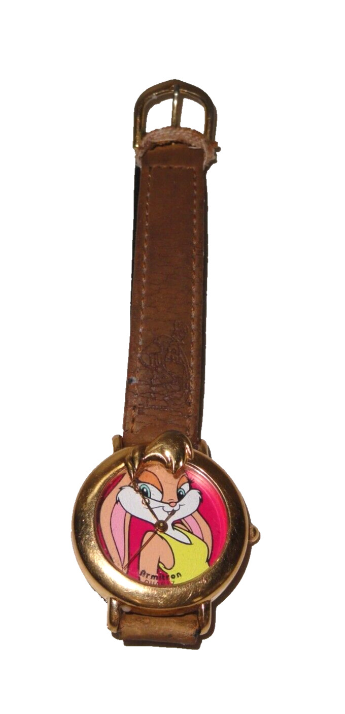 Vintage Armitron Lola Bunny Watch ~ Space Jam Leather… - Gem