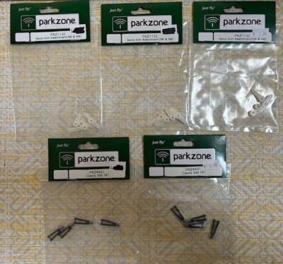 Parkzone 2 of PKZ4421-Clevis Set(4) & 3 of PKZ1132-Servo Arm Assortment ...