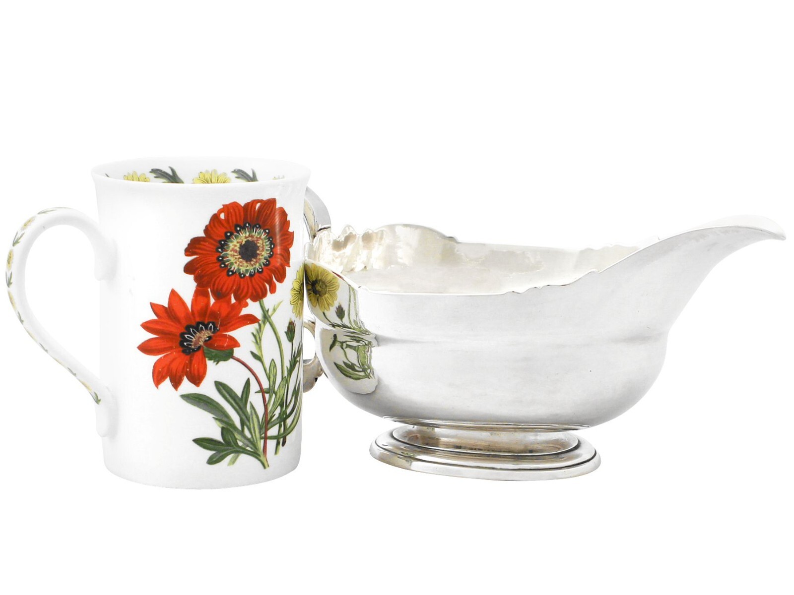 Georgian Pair of Newcastle Sterling Silver Gravy Boats, Isaac Cookson ...