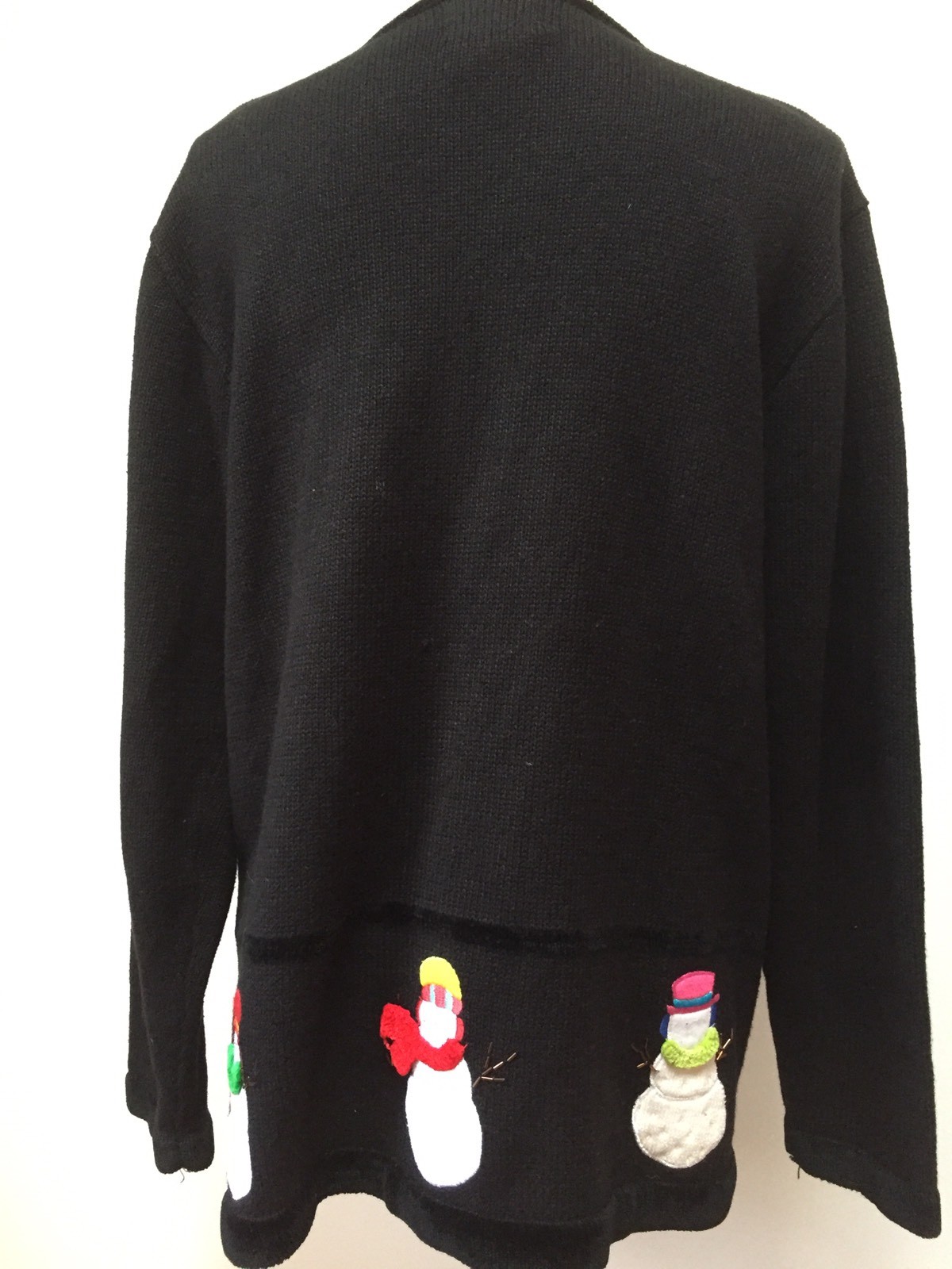 Quacker Factory Large Black Embellished Large Xmas Sweater Beaded ...