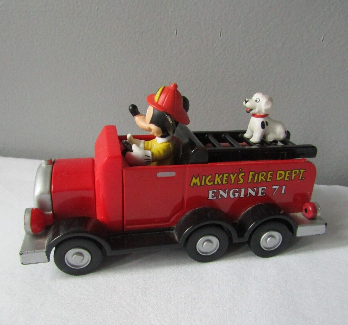 Disney Mickey's Fire Dept Department Engine 71 Pull Back Friction ...