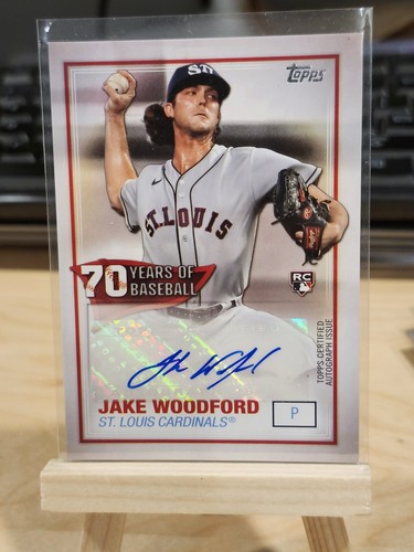 Jake Woodford 2021 Topps 70 Years Of Baseball Rookie Auto RC 70YA-JW | eBay