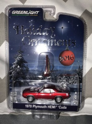 NEW 1970 PLYMOUTH HEMI CUDA HOLIDAY Christmas ORNAMENT 2016 Stocking ...