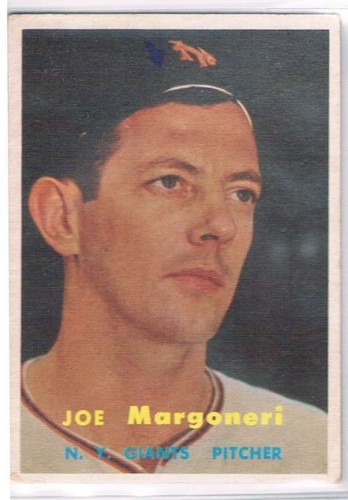 1957 Topps #191 Joe Margoneri RC New York Giants | eBay