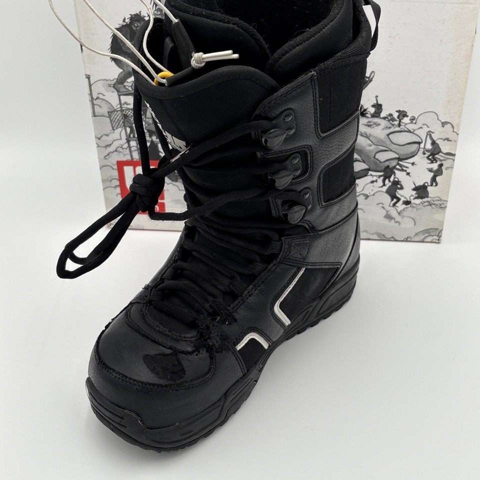 Burton Invader Imprint 1 Mens Sz 8 Snowboard Boots Lace Up Black Flaws ...
