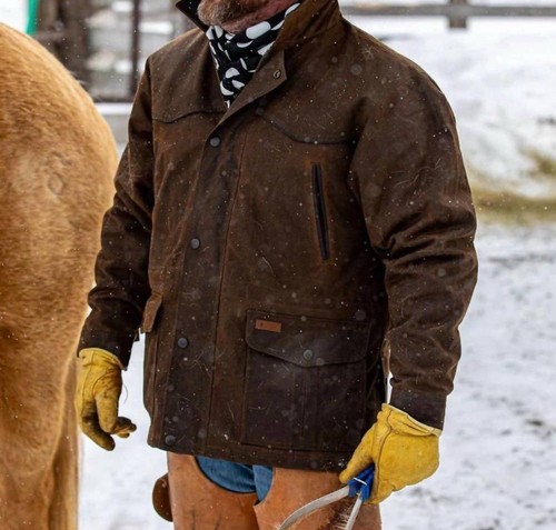 Outback Trading Co Oilskin Pathfinder Western Waterproof Jacket Coat ...