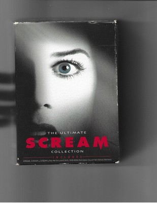 SCREAM ULTIMATE COLLECTION TRILOGY BOX SET 3 DVD Discs +BONUS MATERIAL ...