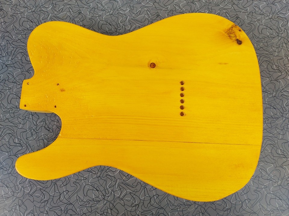 Guitar Body Telecaster Tele Style Nitro Finish Barncaster Pinecaster ...