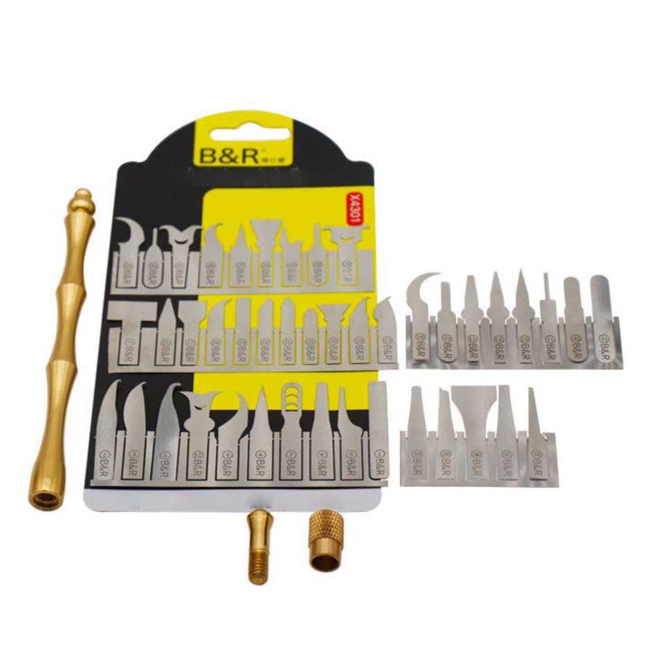 Steel CPU PCB BGA Chip Remover Disassemble With 43Pcs Tool For iPhone ...