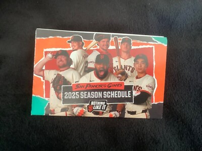 SF Giants 2025 POCKET SCHEDULE MLB, SGA, Oracle Park, San Francisco, | eBay