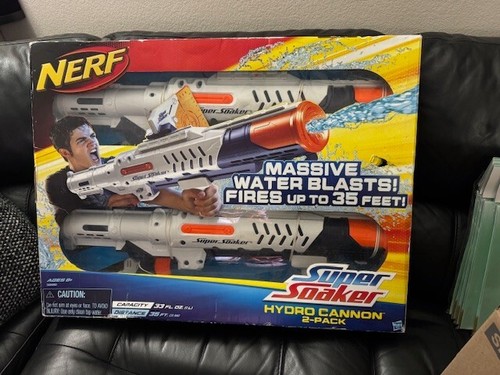 Nerf Super Soaker Hydro Cannon Twin Pack 2010 Water Guns New!!! | eBay