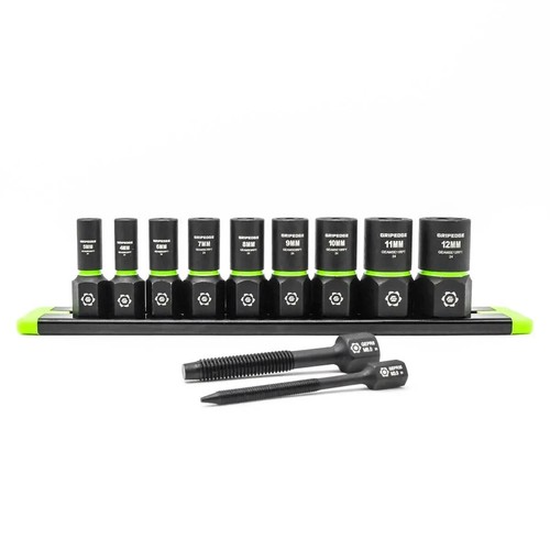 Grip Edge Tools 9 pc 1/4" dr Metric RPT Socket Extractor Set (Standard ...