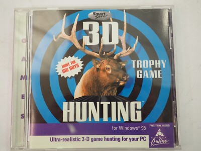 3D Trophy Game Hunting Ultra Realistic 3-D Hunting for PC Dos 4 CD-Rom ...