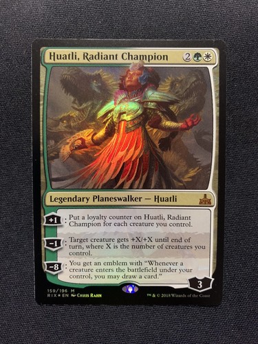 Magic the Gathering: Huatli Radiant Champion - Rivals of Ixalan - FOIL ...