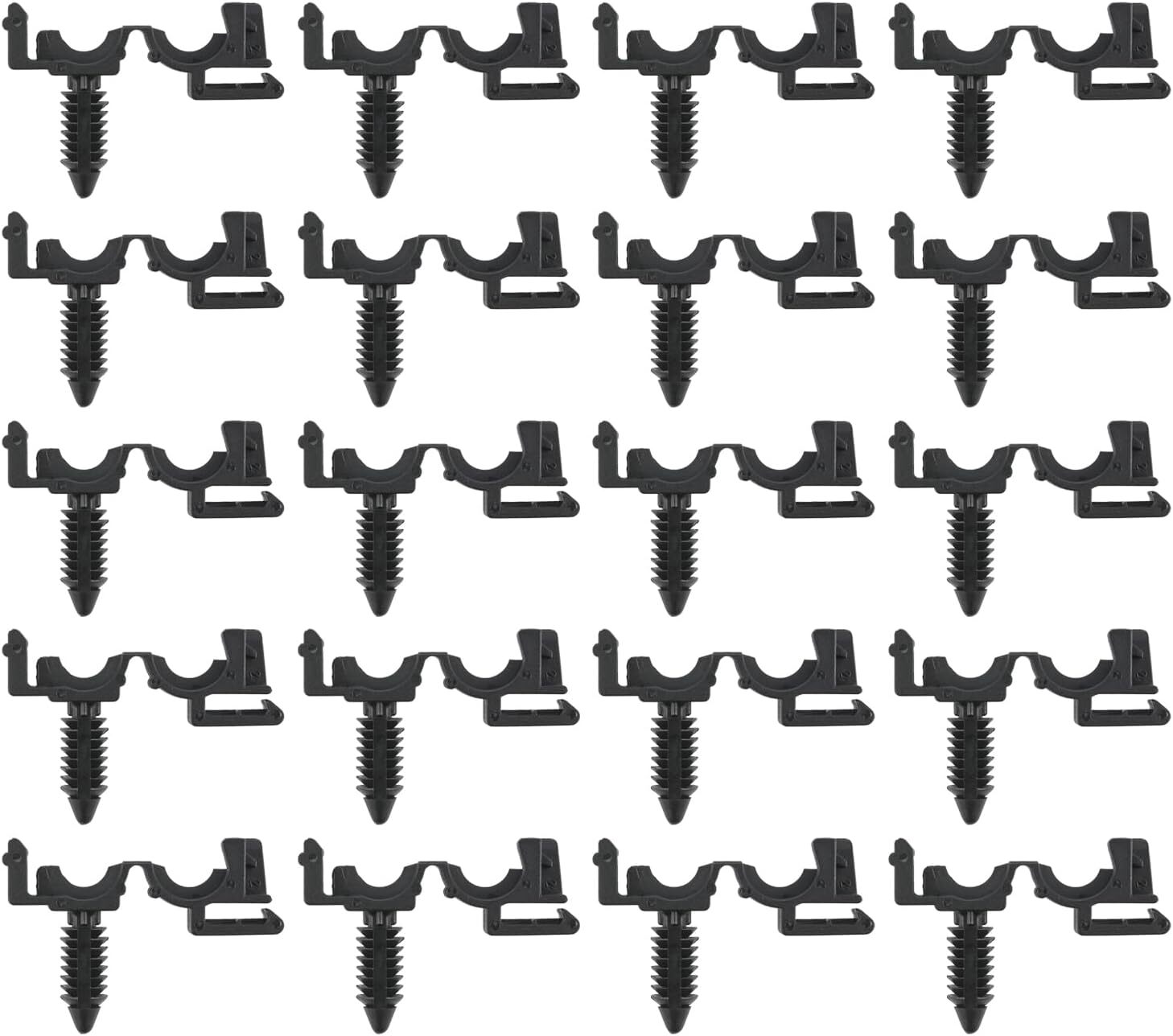 10pcs Wire Cable Loom Routing Retainer Clip I.D. 1/4" O.D. 3/8" for GM ...