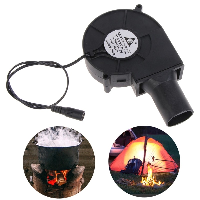 BBQ Fan Blower 4300RPM 5V 2A Adjustable Speed USB Powered Fan for ...