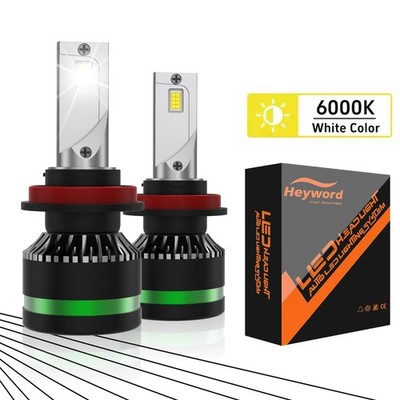 2x Light Bulbs LED H4 Car 160W 26000LM 6000K White – Headlights Front ...