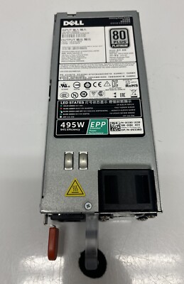 Dell Switching Power Supply E495E-S1 495W 6.5A EPP 80 Plus Platinum DP ...