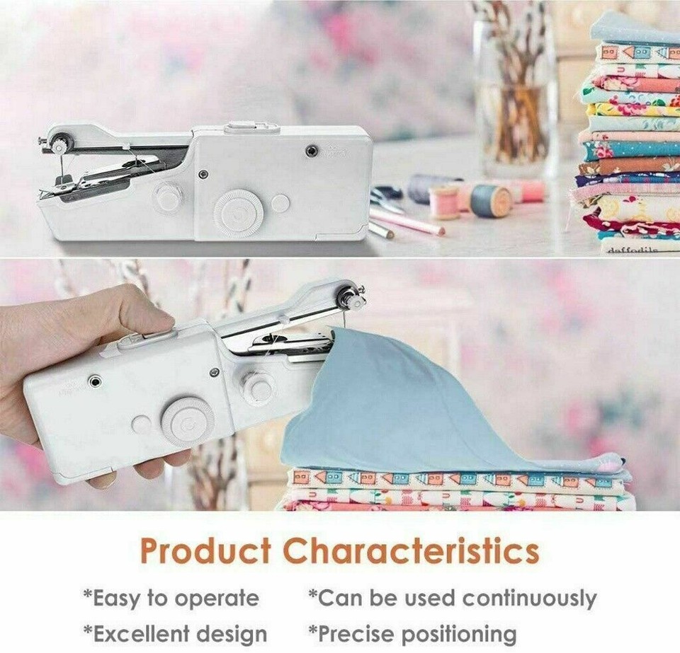 Mini Portable Smart Electric Tailor Stitch Hand-held Sewing Machine ...