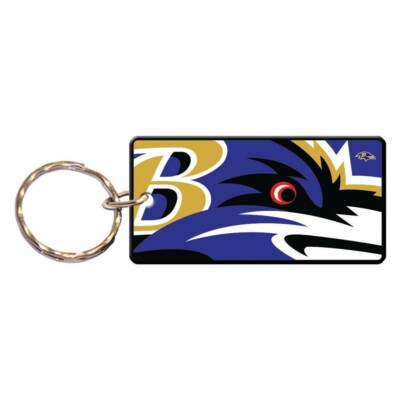 BALTIMORE RAVENS MEGA RECTANGLE ACRYLIC KEY RING NEW WINCRAFT | eBay