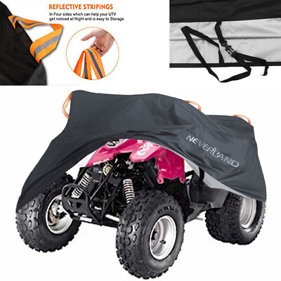 190T Black Quad Bike ATV ATC Rain Waterproof Cover Heavy Duty UV ...