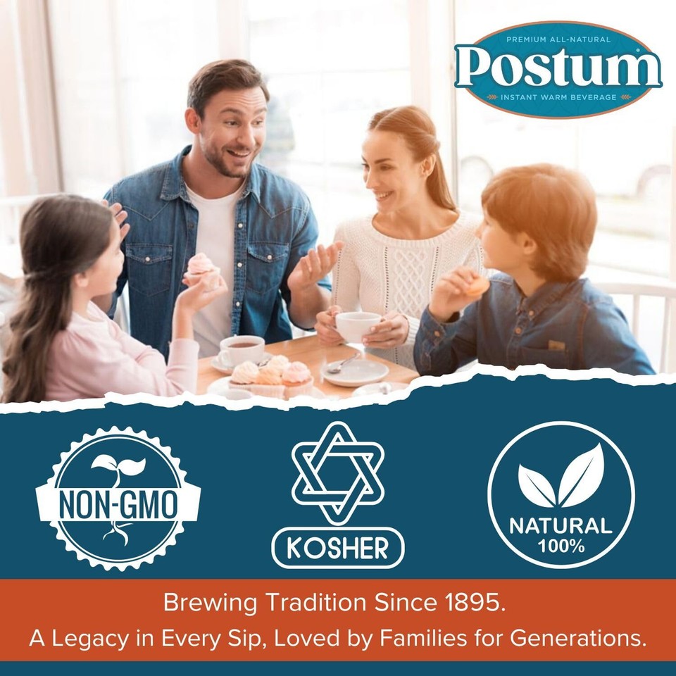 Postum Original Coffee Substitute Caffeine Free Delight with Roasted ...