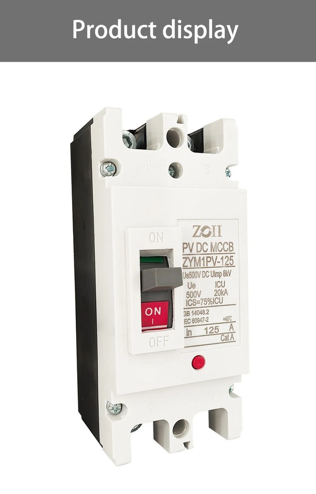 Solar Molded Case DC Circuit Breaker MCCB Overload Protection Switch ...