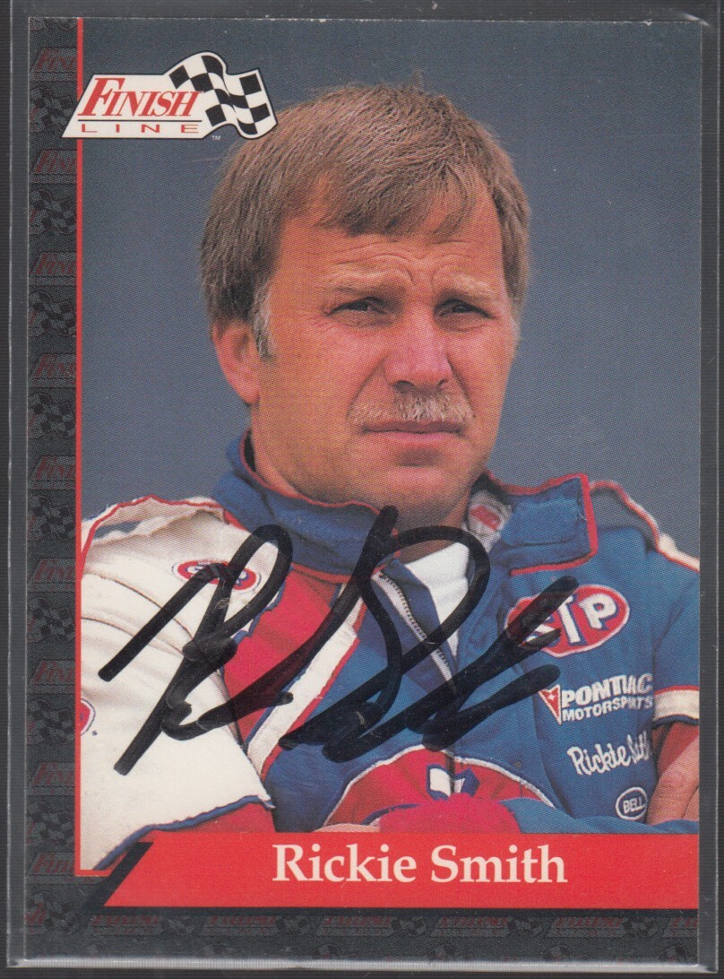 RICKIE SMITH 1993 Finish Line NHRA Drag Racing #105 TTM/IP Signed ...
