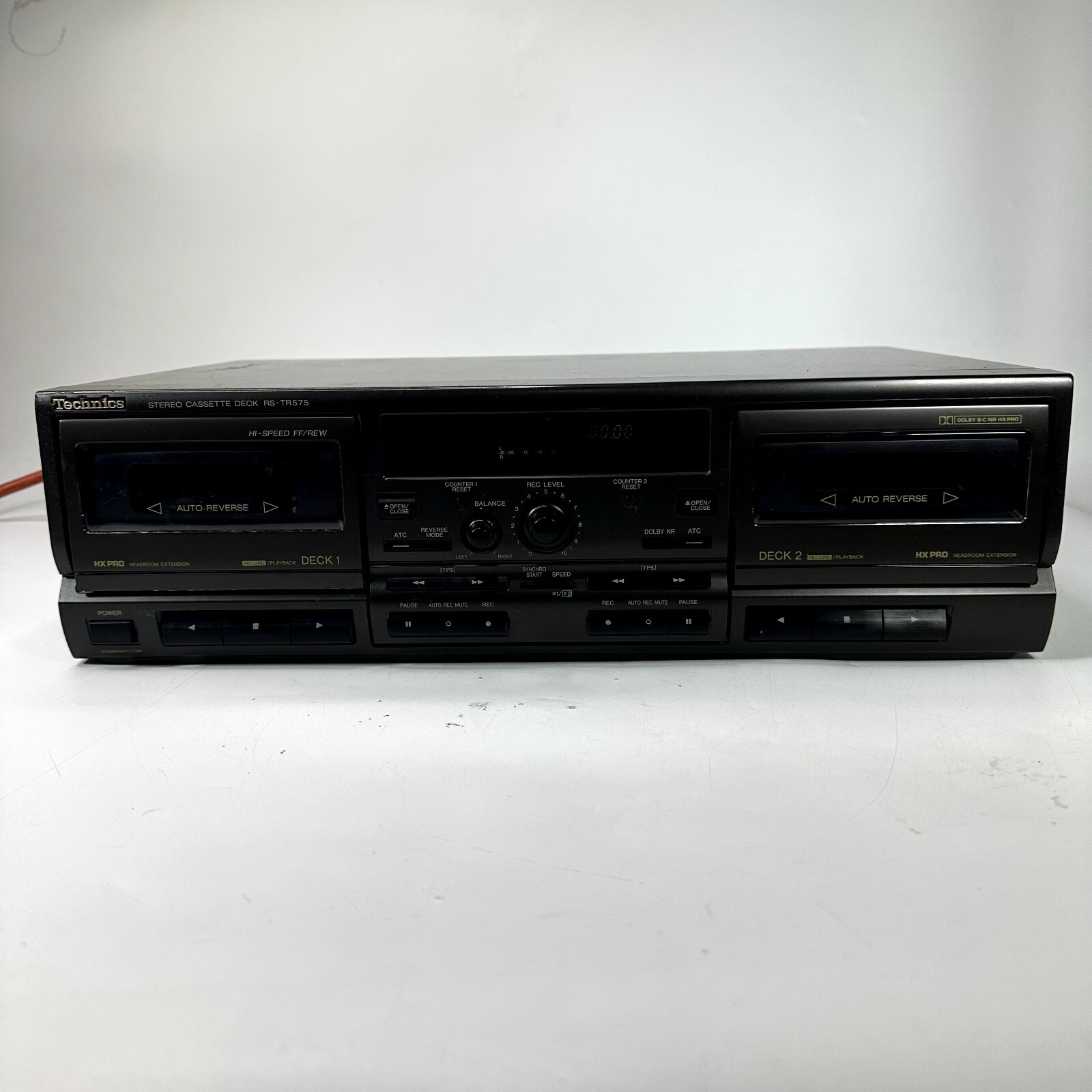 Technics RS-TR575 Stereo Double Cassette Deck Auto Reverse Recording ...