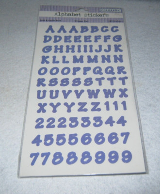 Colorbok - Alphabet Stickers - - Alphabet - Mini Dot Grape - New ...