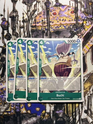One Piece TCG Buchi OP03-034 UC Play Set (x4 Cards) - Picture 1 of 1