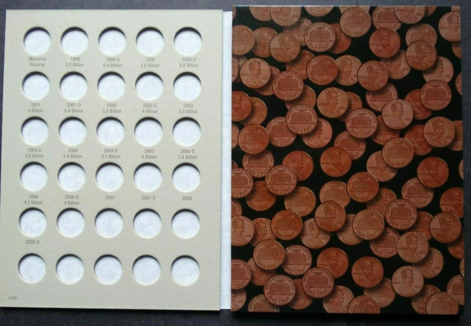 Set of 2 He Harris Lincoln Memorial Cent Coin Folders # 1-2 1959-2008 ...