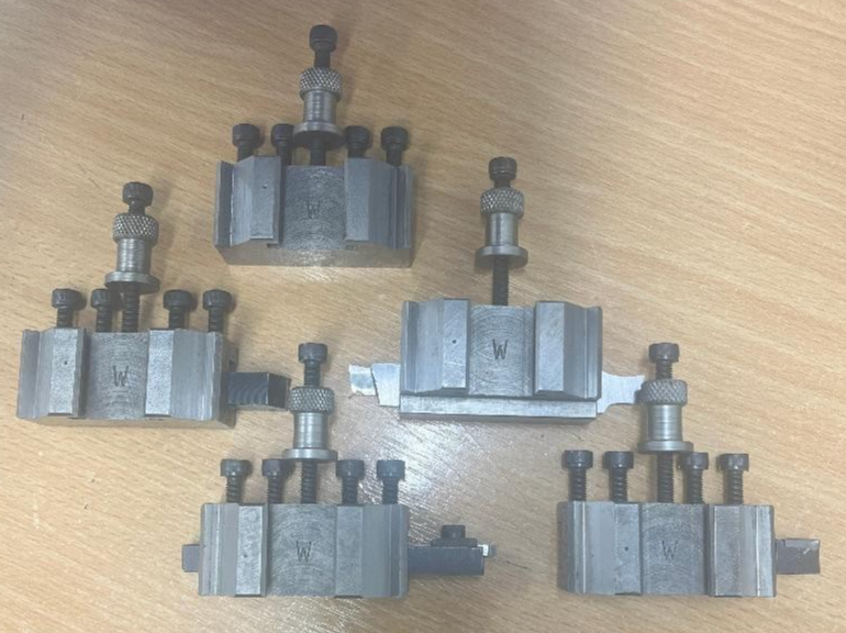 5 x Genuine Myford Holders With Tools Vee Parting Standard | eBay UK