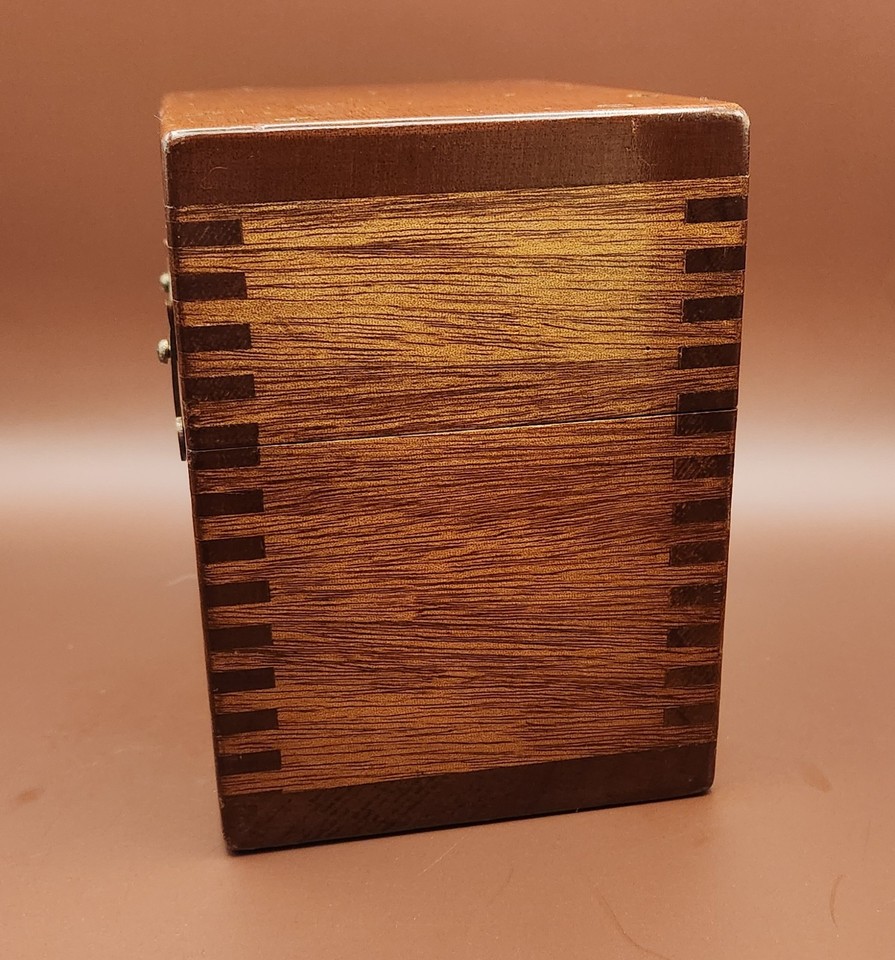 Vintage Hilger & Watts Wooden Instrument Case Box Dovetail Brass ...
