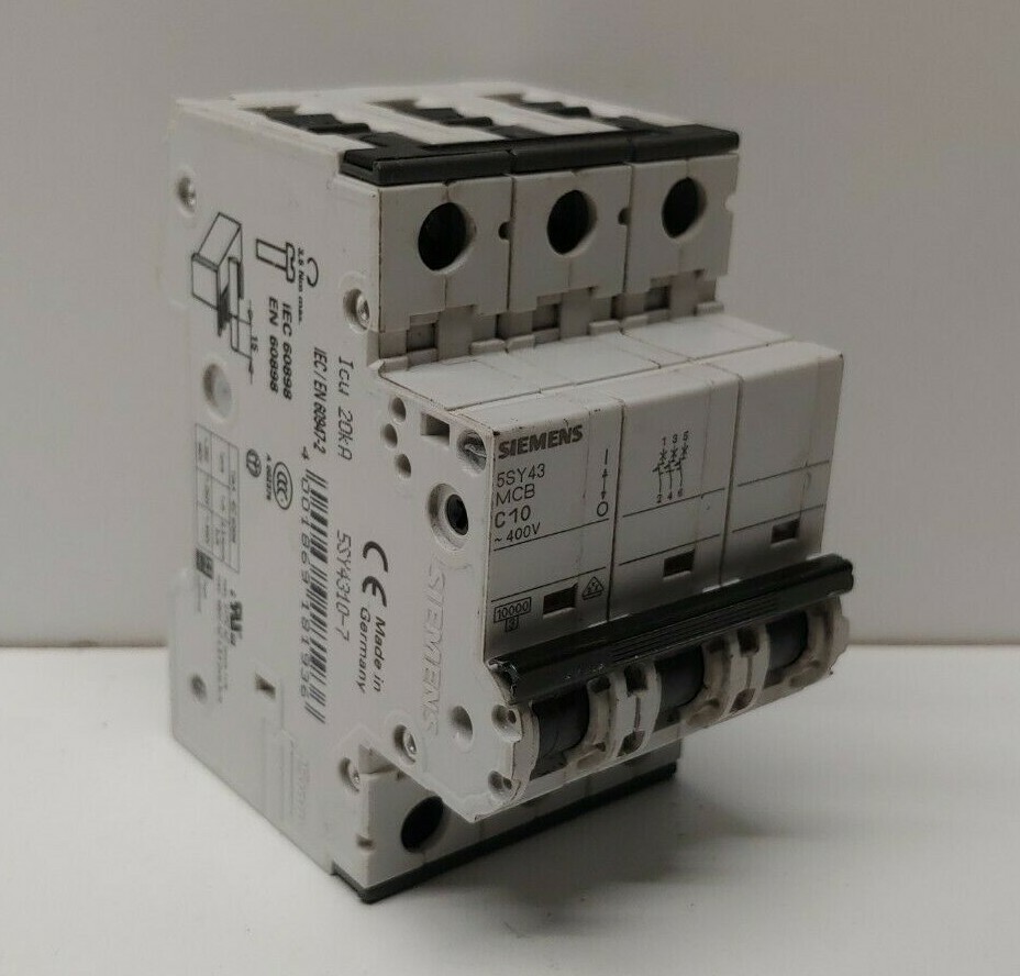 GUARANTEED GOOD! SIEMENS 10A 400V CIRCUIT BREAKER 5SY43-MCB-C10 5SY4310-7 | eBay