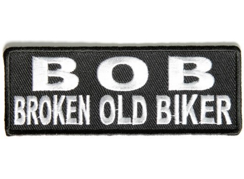 BROKEN OLD BIKER PATCH FOR BIKER VEST SCOOTER HELMET SHIRT CAP JACKET ...