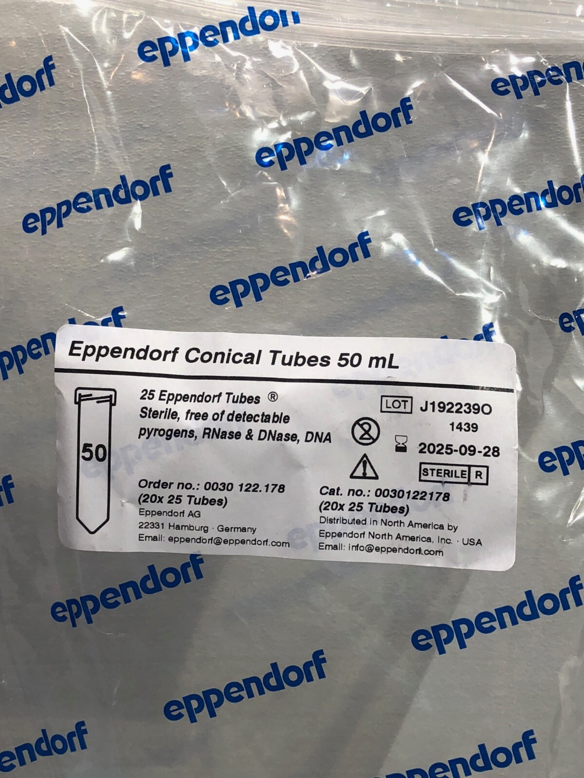 Eppendorf Conical Tubes 50mL 0030122178 | eBay UK