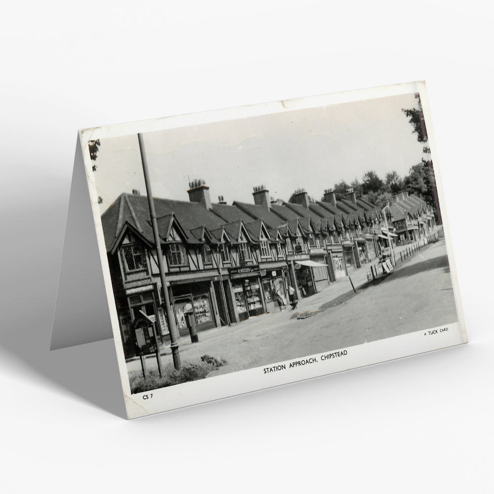 GREETING CARD - Vintage Surrey - Station Approach, Chipstead | eBay UK