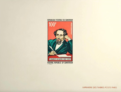 Cameroun #C158 EPL Proof Dickens Holding Quill Pen [YTPA173][Faulty] | eBay