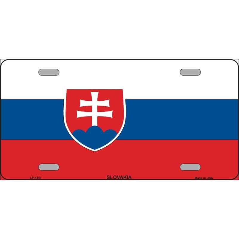 Slovakia Flag MINI Size 4"x2.2" License Plate Metal Sign for Home | eBay