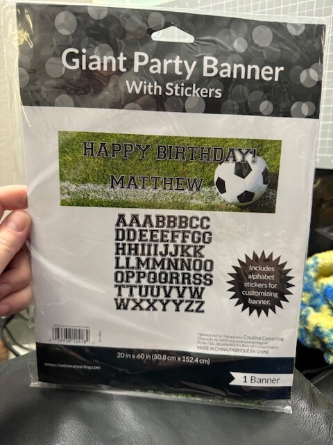 Printable Football Banner Happy Birthday Full Alphabet
