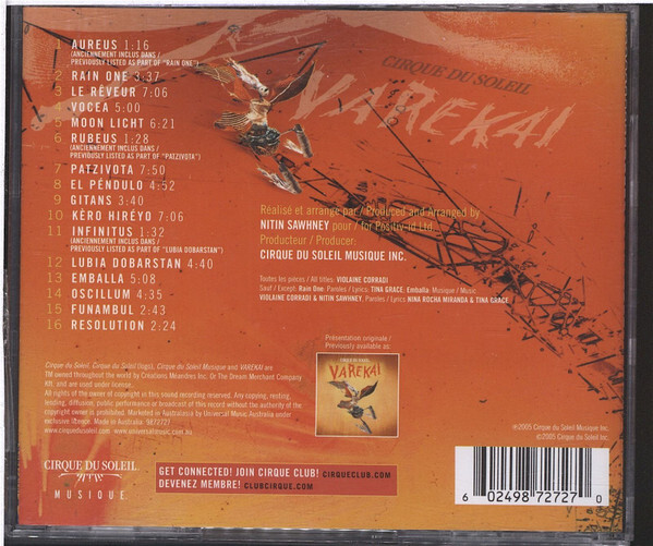 Cirque Du Soleil - Varekai (CD, Album, RE) (Near Mint (NM or M ...