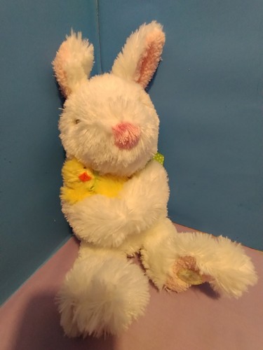 White Easter Talking Bunny "Some bunny loves you" Stuffed Plush Animal ...
