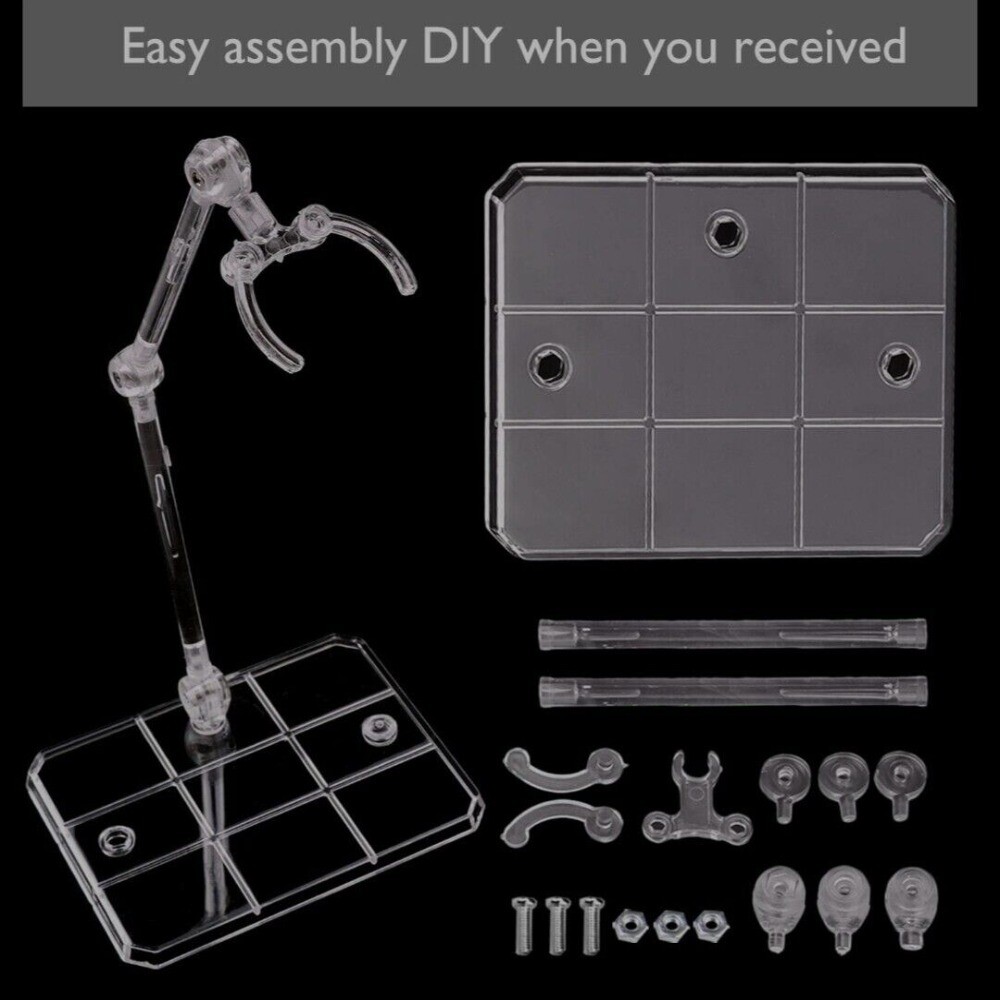 2Pcs Acrylic Figure Display Stand Multifunctional Action Figure Base ...