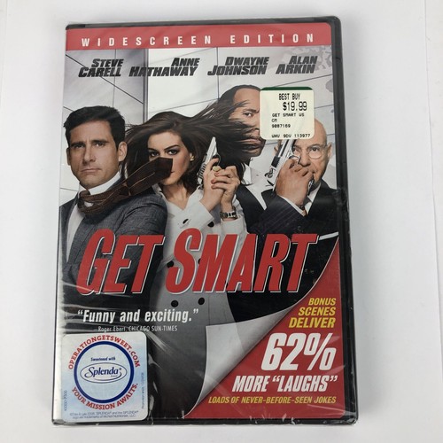 Get Smart (DVD, 2008) Steve Carell Anne Hathaway Dwayne Johnson New ...