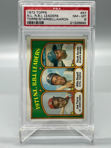 1972 Topps #87 N.L. RBI Leaders PSA 8 Graded AARON/STARGILL/TORRE | eBay