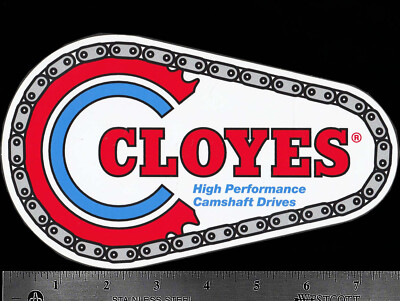 CLOYES High Performance Camshaft Drives - Original Vintage Racing Decal ...